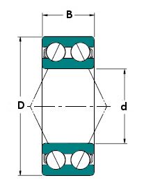 3204-ATN9 SKF Double Row Angular Contact Bearing 20x47x20.6 ...
