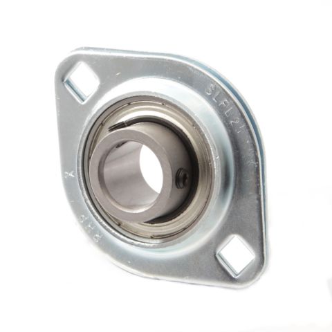 SLFL16 RHP Pressed Steel Flange Bearing Unit - 16mm Shaft ...